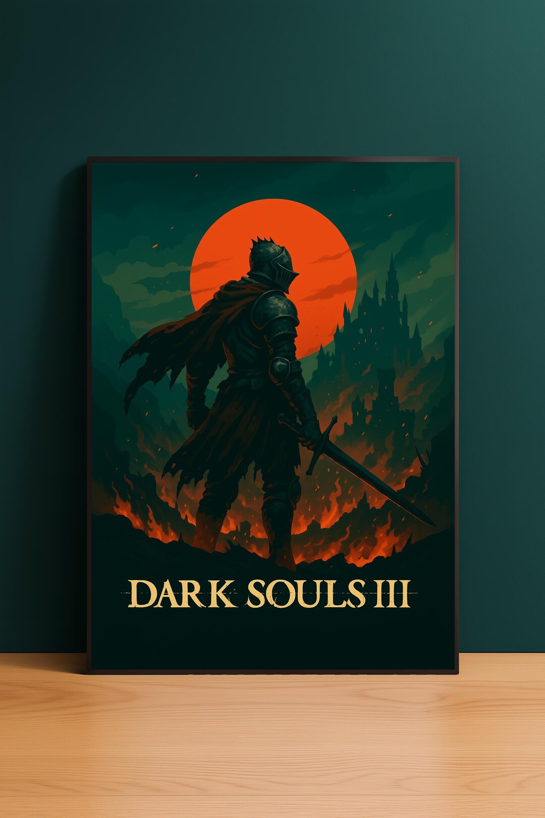 Dark Souls Poster | Digital Print Wall Art | Gamer Room Decor - Digital ...