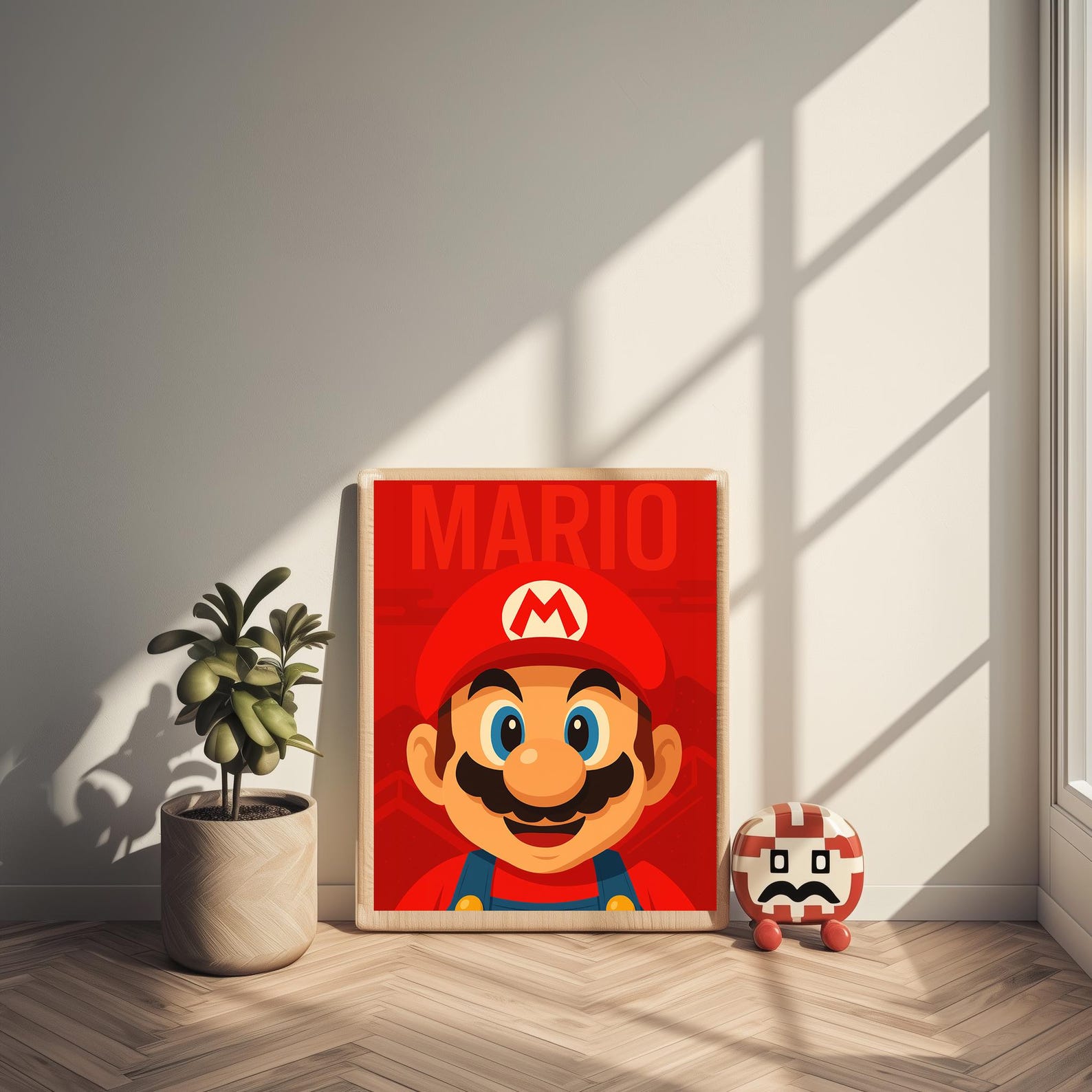 Super Mario Poster: Retro Video Game Wall Art (digital Print - Etsy