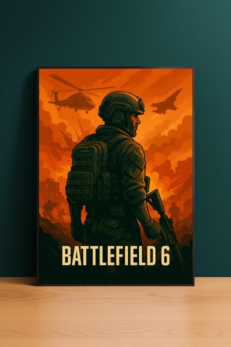 Battlefield 6 Poster | Soldier Poster | War Game Artwork - Digital ...