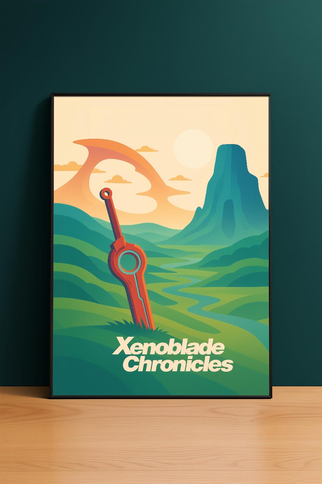 Xenoblade Chronicles Poster: Gaming Decor | Unique Fan Art - Digital ...