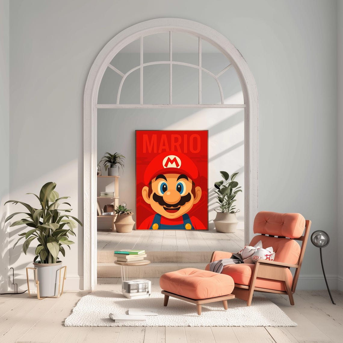 Super Mario Poster: Retro Video Game Wall Art (digital Print - Etsy