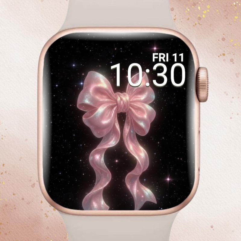 Pink Bow Watch Wallpaper - Etsy