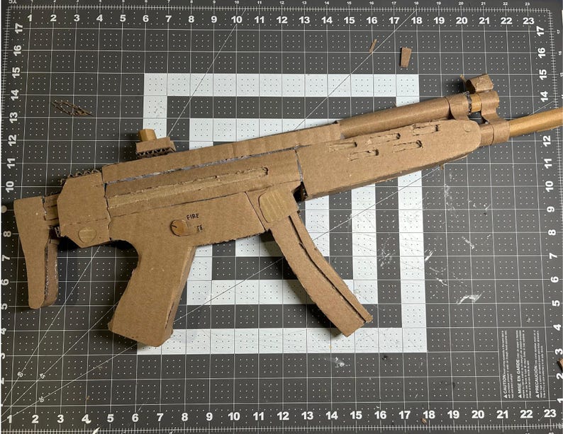 MP5 Submachine Gun Template - Etsy