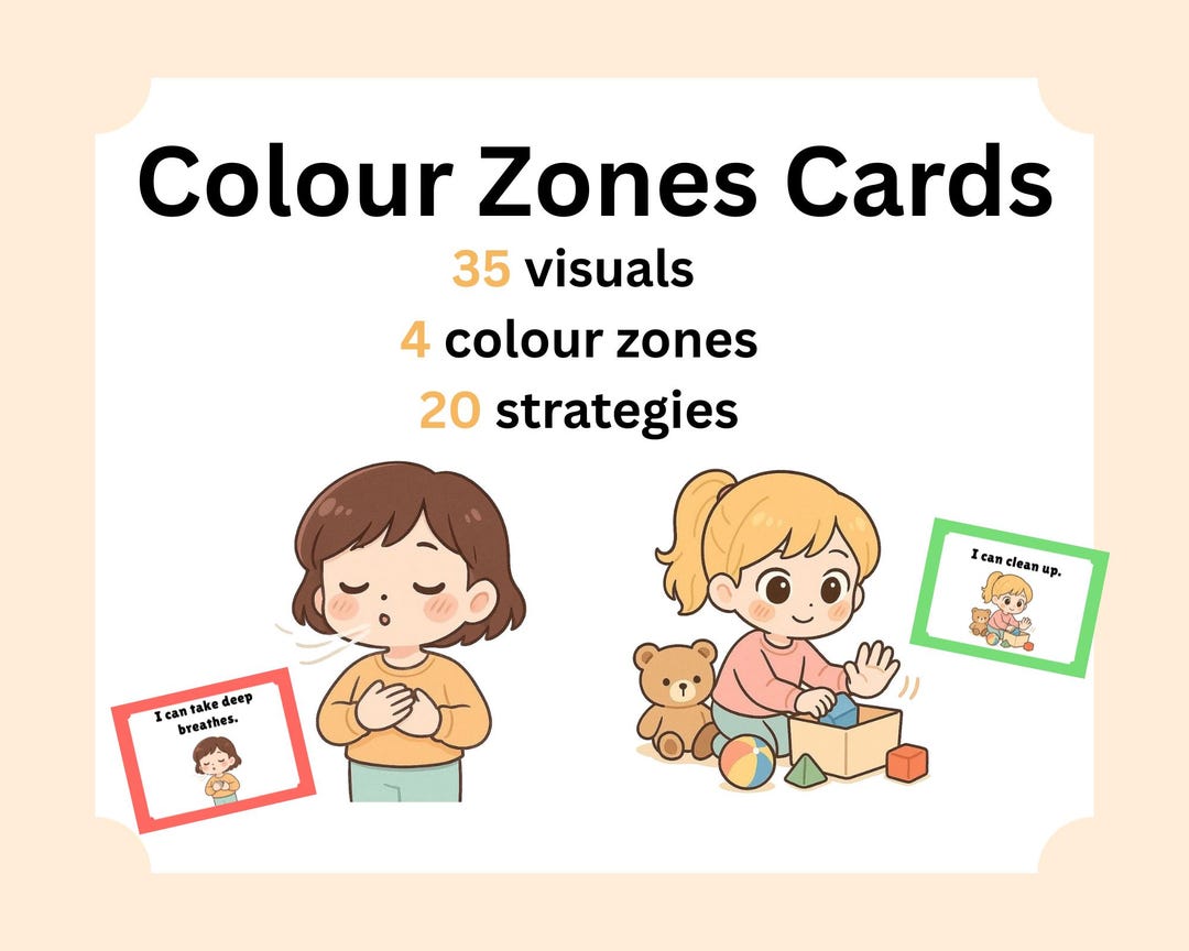Colour Zone Visuals – Emotion Recognition & Self-regulation Bundle - Etsy