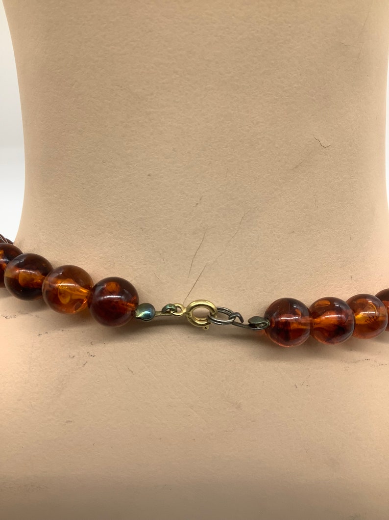 Pretty Vintage Root Beer Swirl Lucite Beaded Single Strand Necklace - Etsy