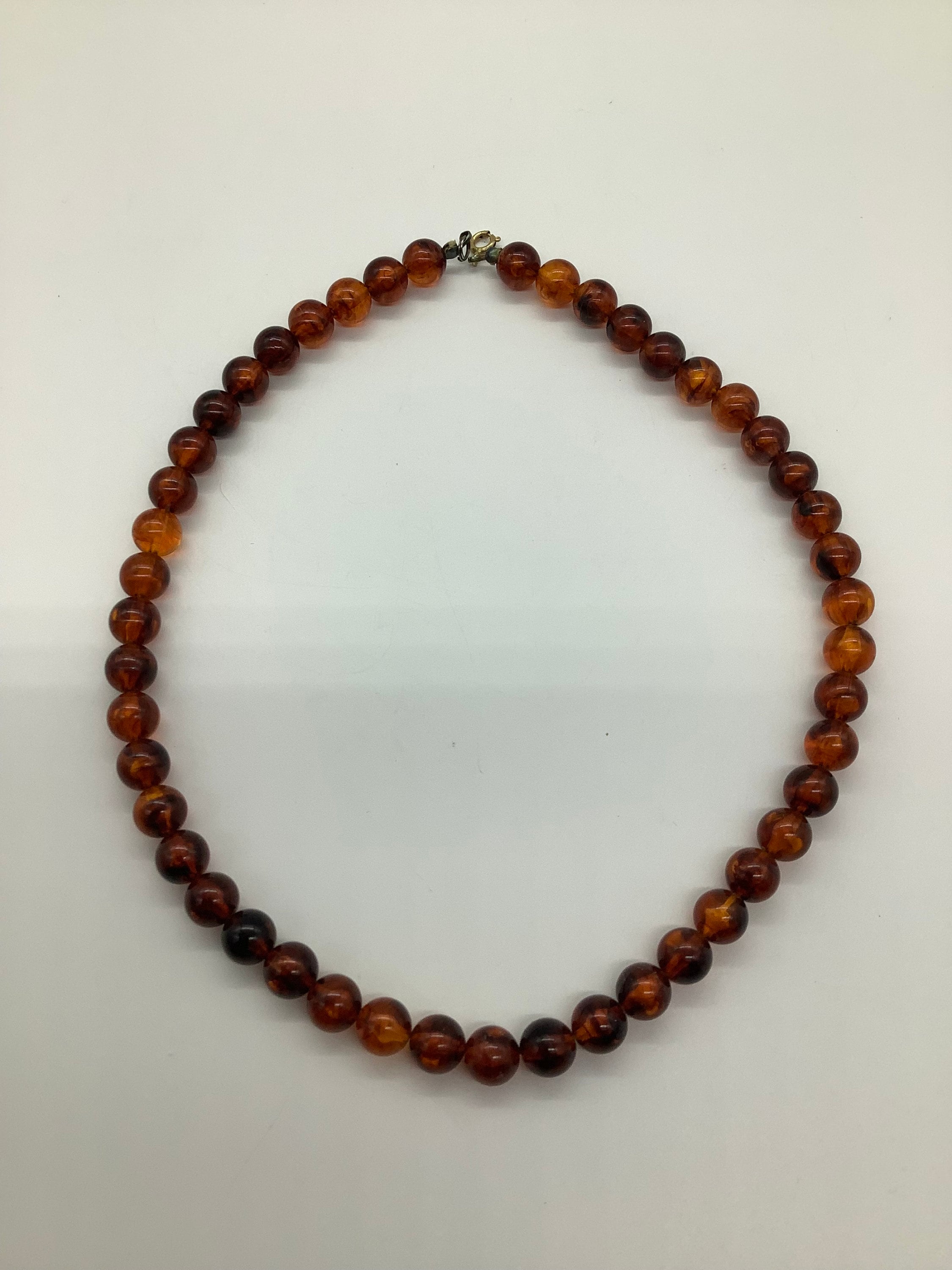 Pretty Vintage Root Beer Swirl Lucite Beaded Single Strand Necklace - Etsy