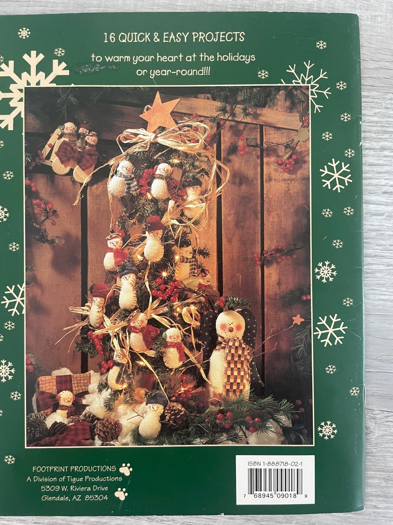 Suzanne Tigue Shore the Snow-din Family Book, Vintage Snowman Craft ...