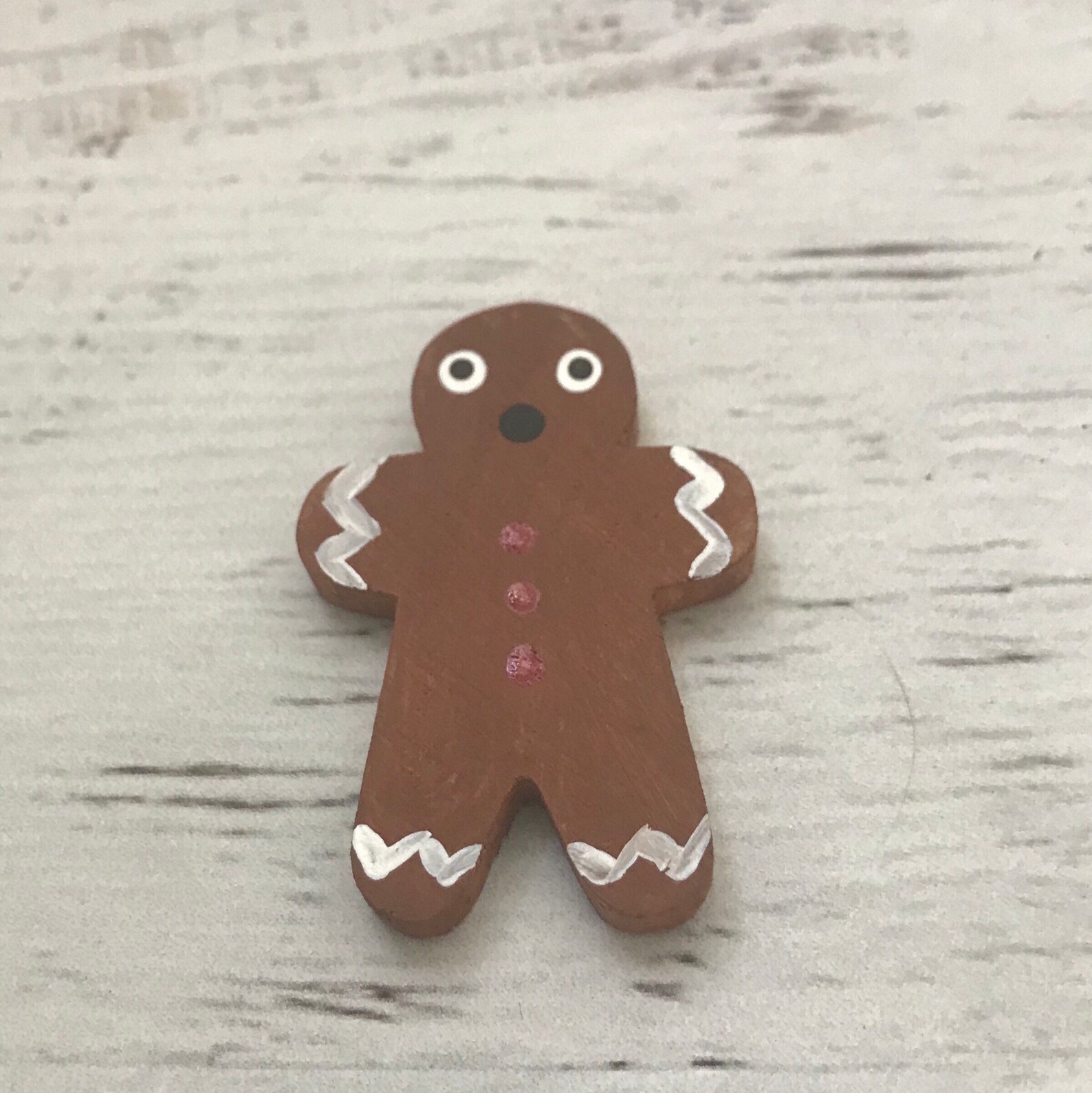 Wooden Gingerbread Man Pin Wood Gingerbread Man Brooch - Etsy