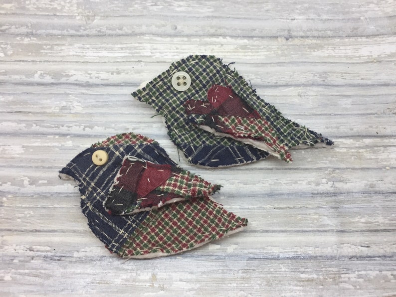 Homespun Quilt Bird Pin Bird Cutter Quilt Brooch Primitive - Etsy