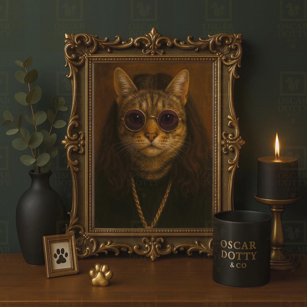 Tabby Cat Instant Digital Download - Ozzy Osbourne Print - Etsy UK