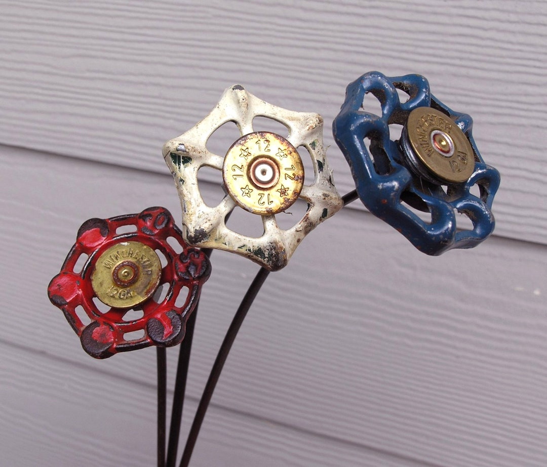 Mini Flower Bouquet, Set of 3, Faucet Flowers, Western Decor, Colorful ...