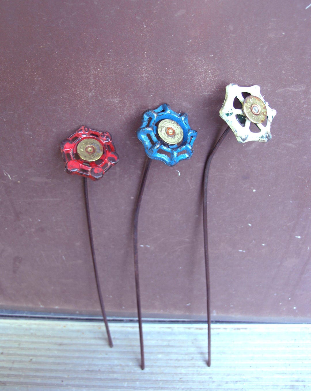 Flower Bouquet, Set of 3, Faucet Flowers, Western Decor, Colorful ...