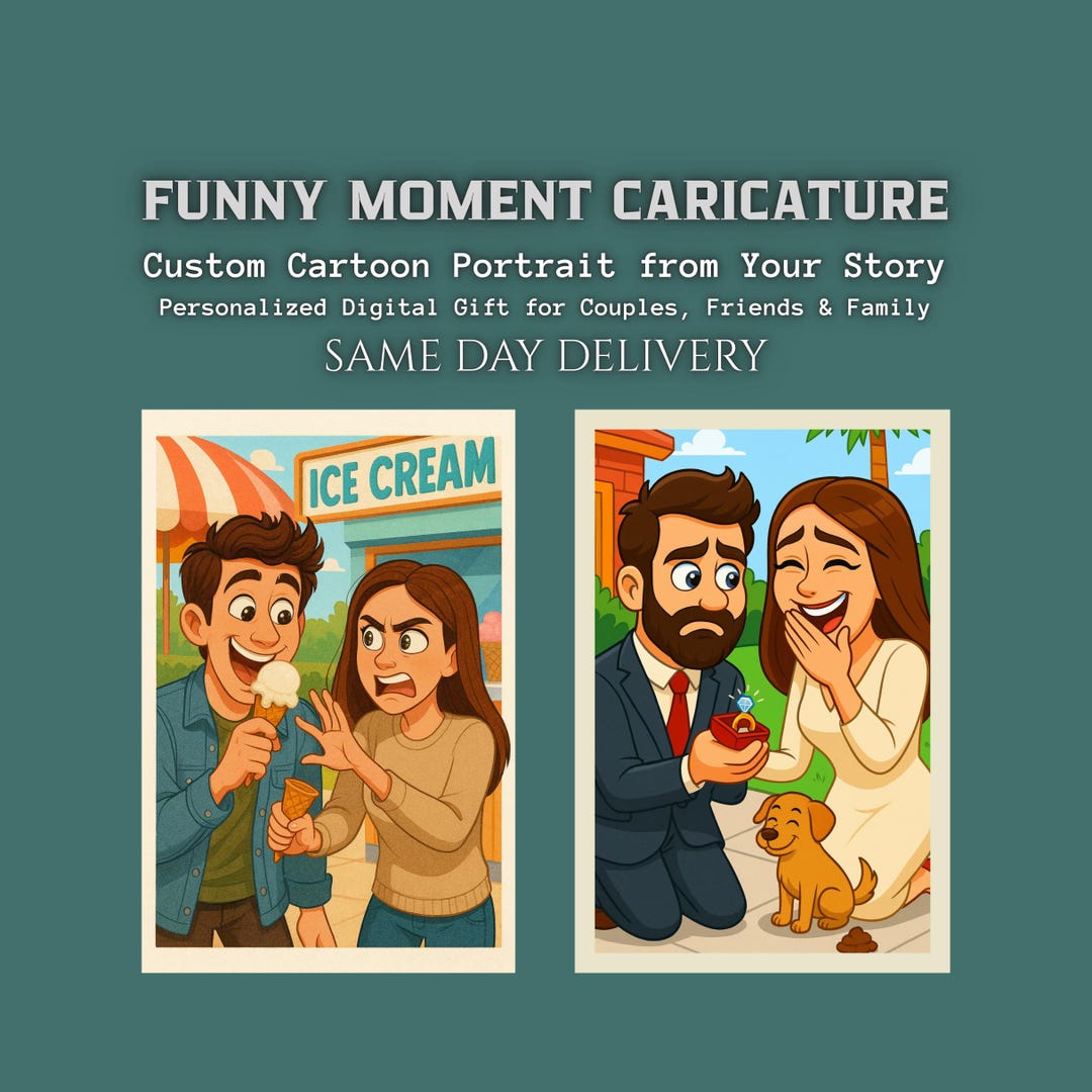 Funny Caricature Portrait – Custom Cartoon Drawing | Personalized ...