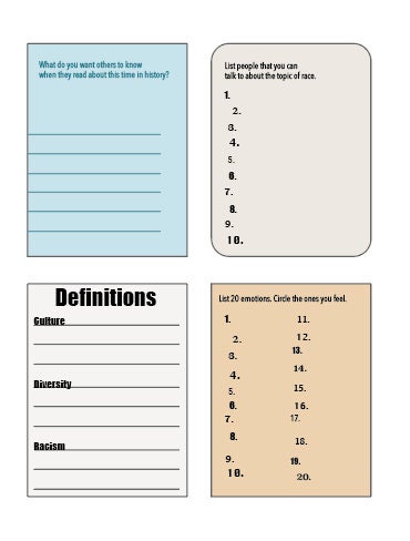 Justice & Racism Conversation Cards - Journal Prompt on Race - Teaching ...