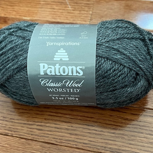 Patons Classic Wool Worsted Yarn - Etsy