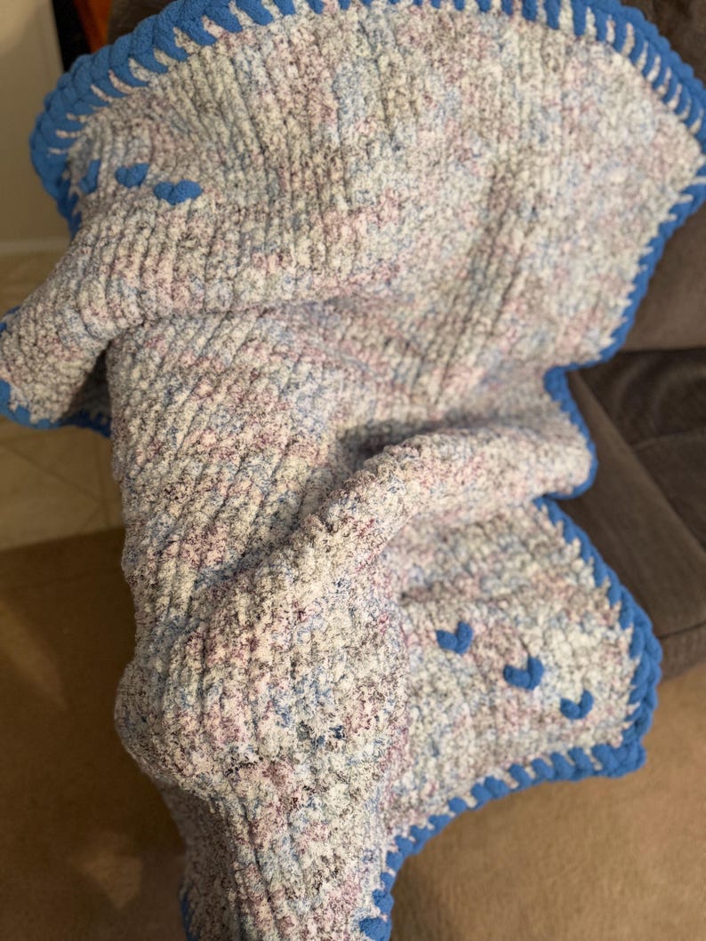3D Hearts Chunky Throw Blanket - Etsy