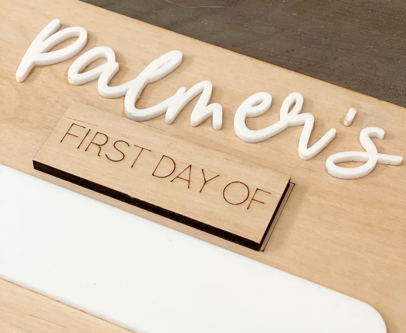 First Day of School Sign Personalized All in One and - Etsy