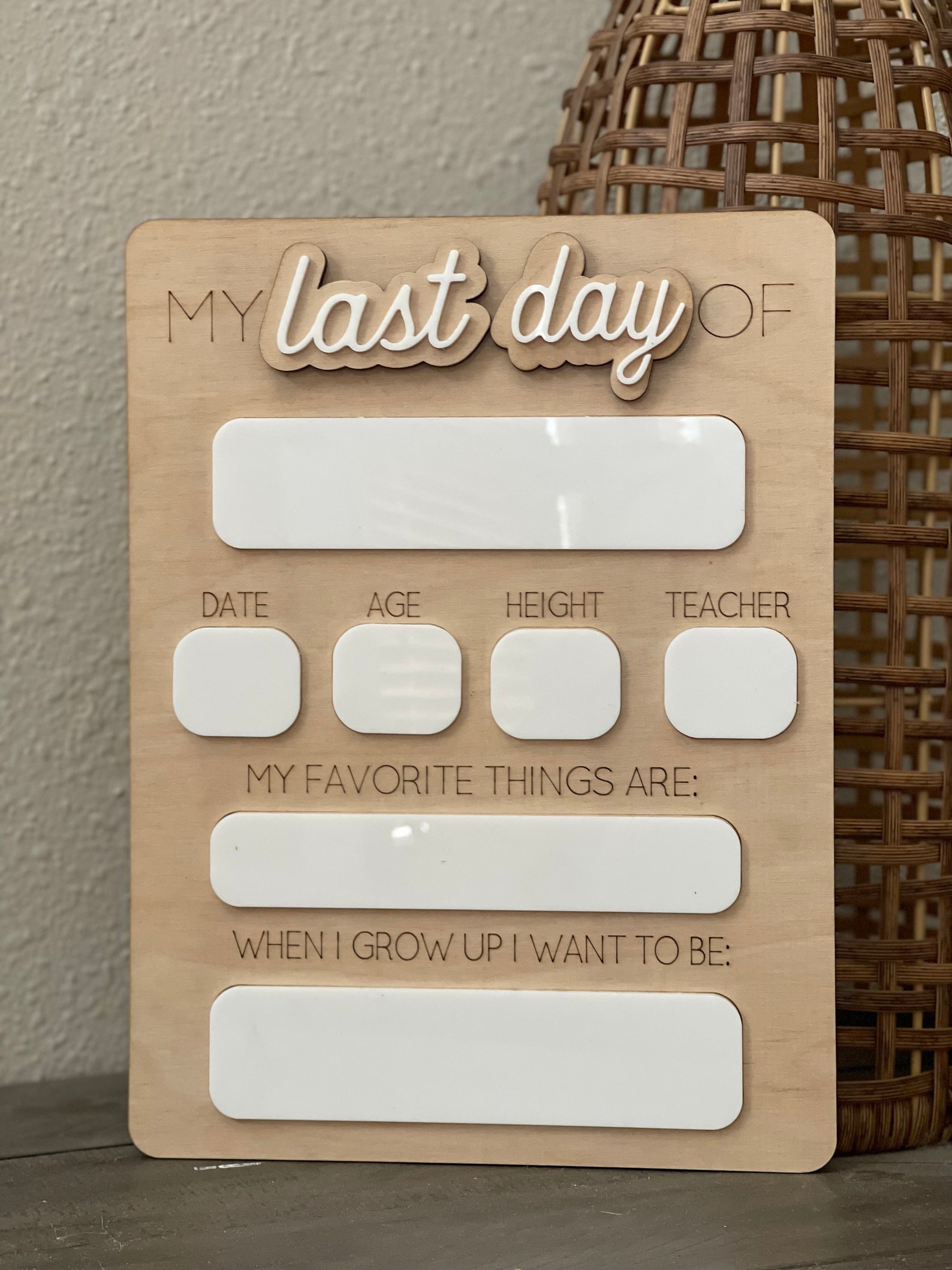 First Day of School Sign All in One and Interchangeable - Etsy