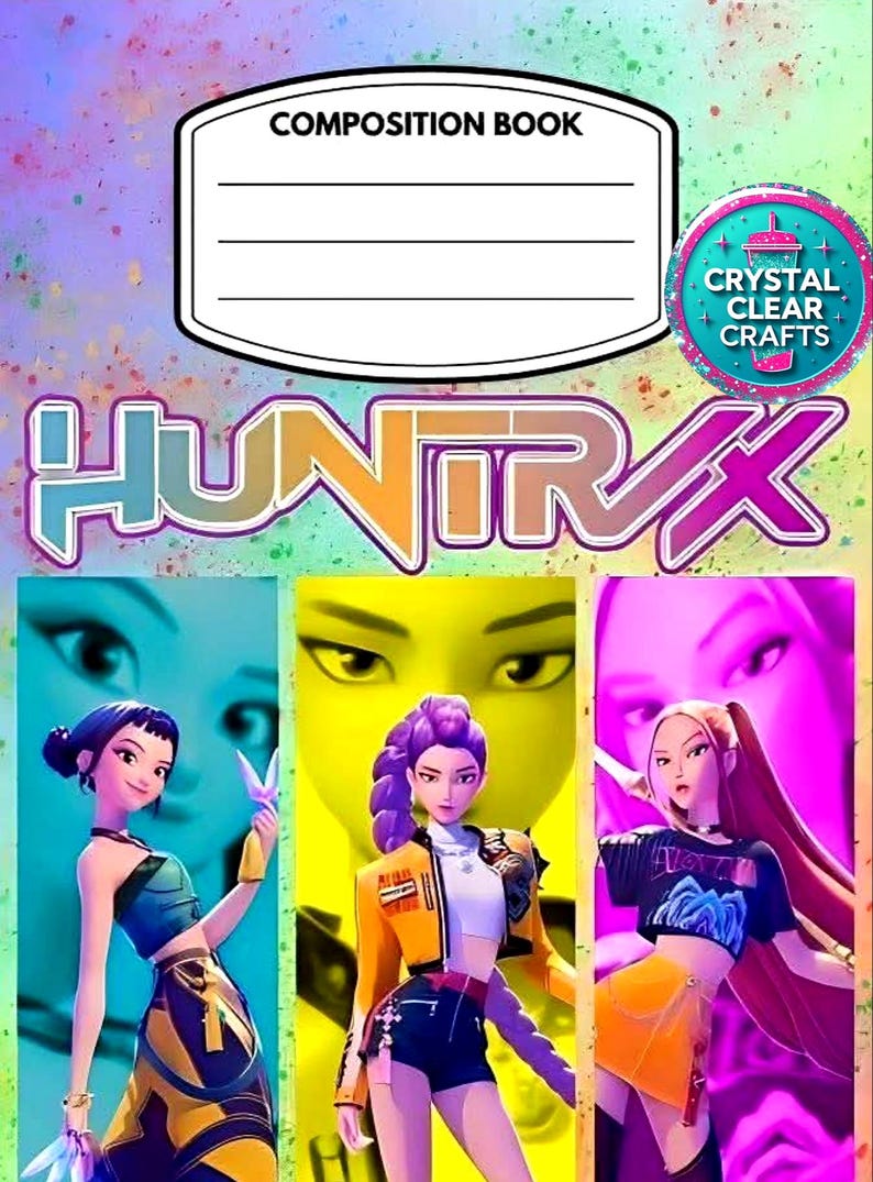 Kpop Demon Hunters Huntrix Composition Notebook Digital Download - Etsy