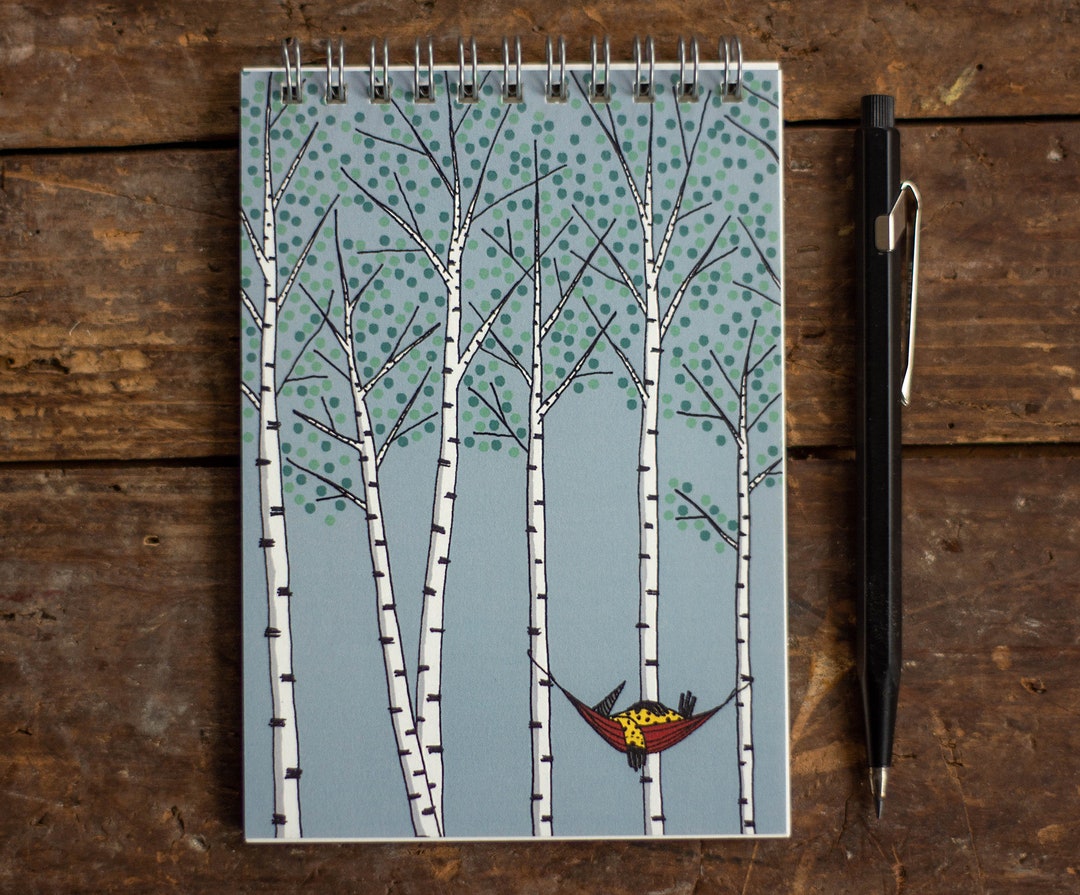 Spiral Notebook Din A6 With Birch Trees / Notepad / Notebook / Swedish ...