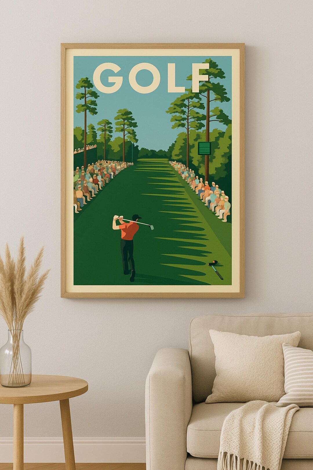 Minimalist Golf Course Poster: Scenic Sports Wall Art - Etsy