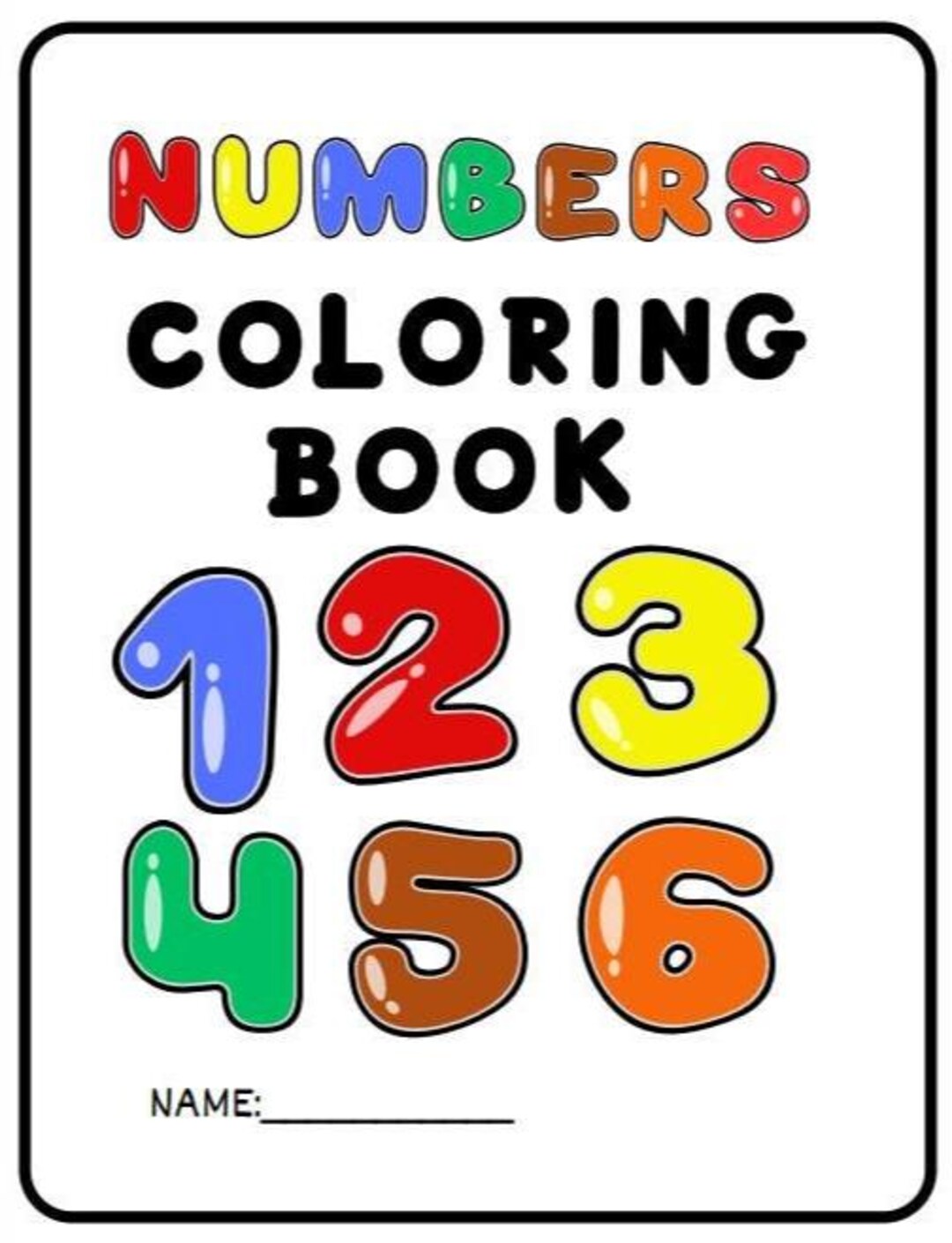 Digital Download. Numbers Coloring Book. Learning Numbers. 0-10. PDF ...