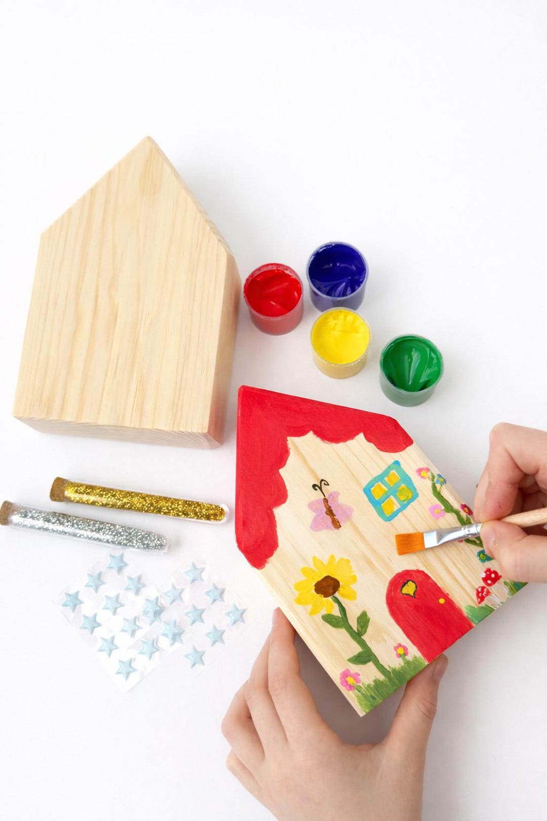Wooden Glow House Painting Kit for 5 Year Old – Focus Building Screen ...