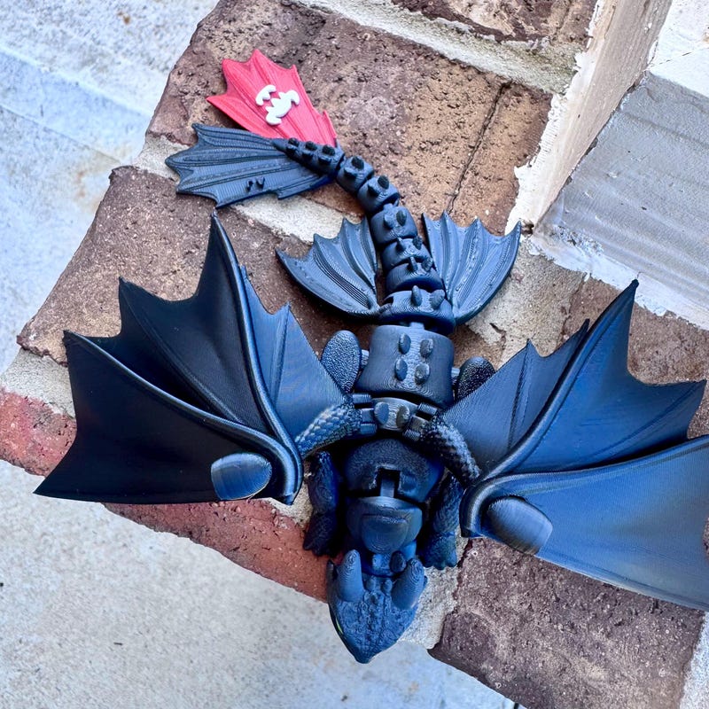 3d Printed Resin Toothless - Etsy Canada