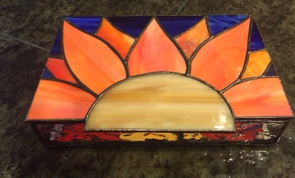Sun Burst Glass Box - Etsy