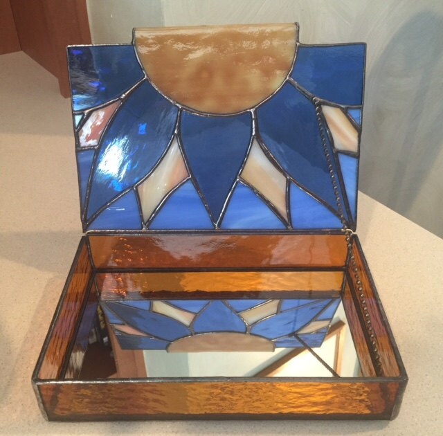 Sun Burst Glass Box - Etsy