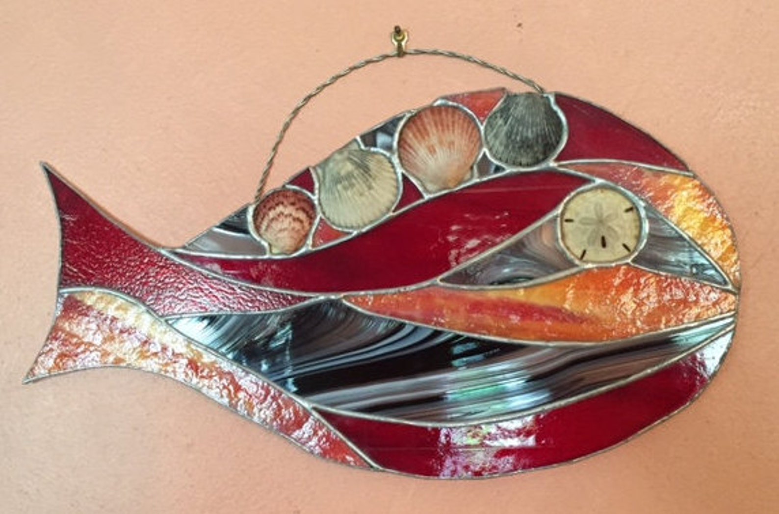 Stained Glass Fish Wall Hanging - Etsy