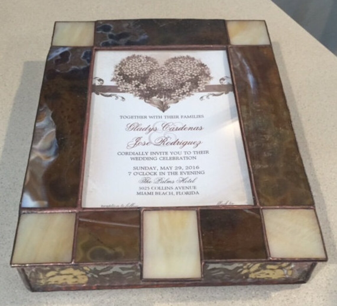 Custom Stained Glass Invitation Gift Boxes - Etsy