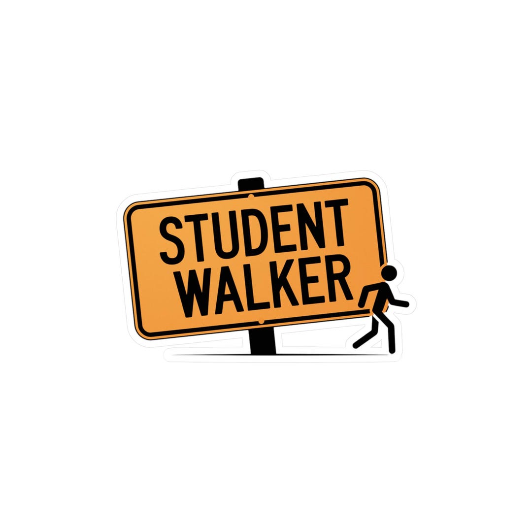 Student Walker Vinyl Decals for Kids, Classroom Decor, Back to School ...