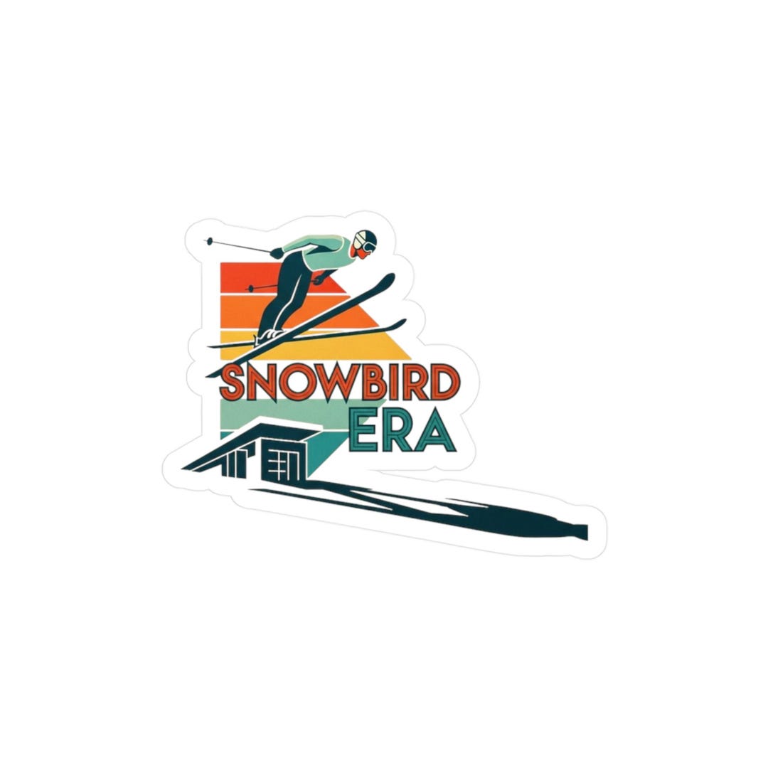 Snowbird Era Kiss-cut Vinyl Decals | Outdoor Stickers, Ski Decor ...