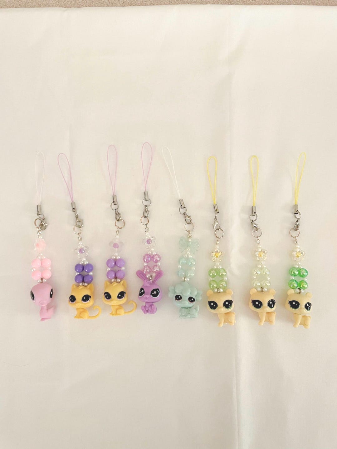 Littlest Pet Shop LPS Mini Phone Charms Beaded Keychains 2000’s ...