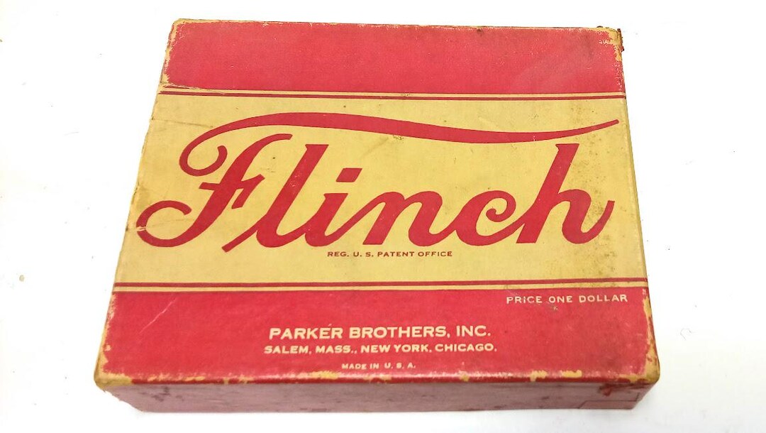 Vintage Flinch Card Game by Parker Brothers 2-8 Players With Original ...