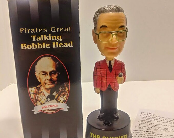 Vintage Bob Prince Talking Bobblehead With Box and Instructions- Works ...