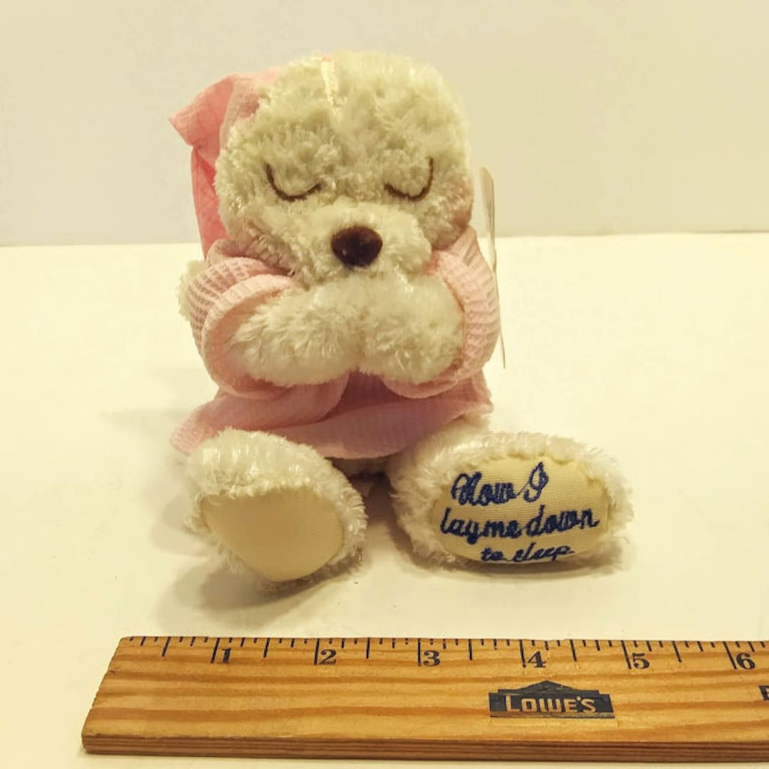 Cal Plush "nap Time" Soft Pink Baby Bear Rattle New With Tags - Etsy
