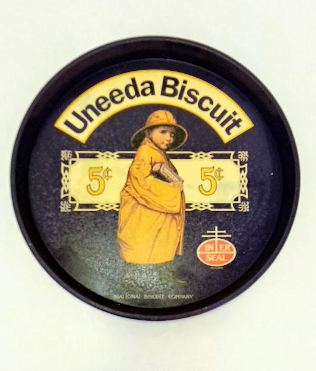 Vintage Uneeda Biscuit Tin Tray 12" Reproduction by Bristol Ware-1990s ...
