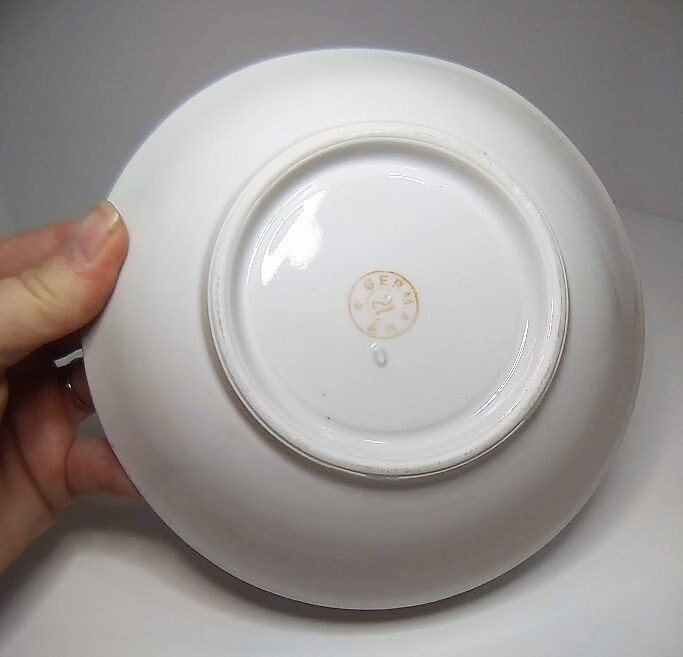 Antique German Porcelain Cup and Saucer: Pink Floral "papa" Gold Detail - Etsy