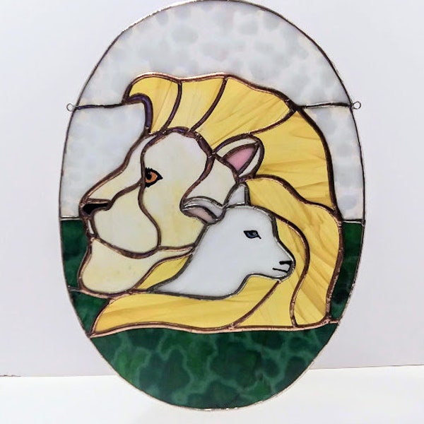 Stained Glass Lion - Etsy