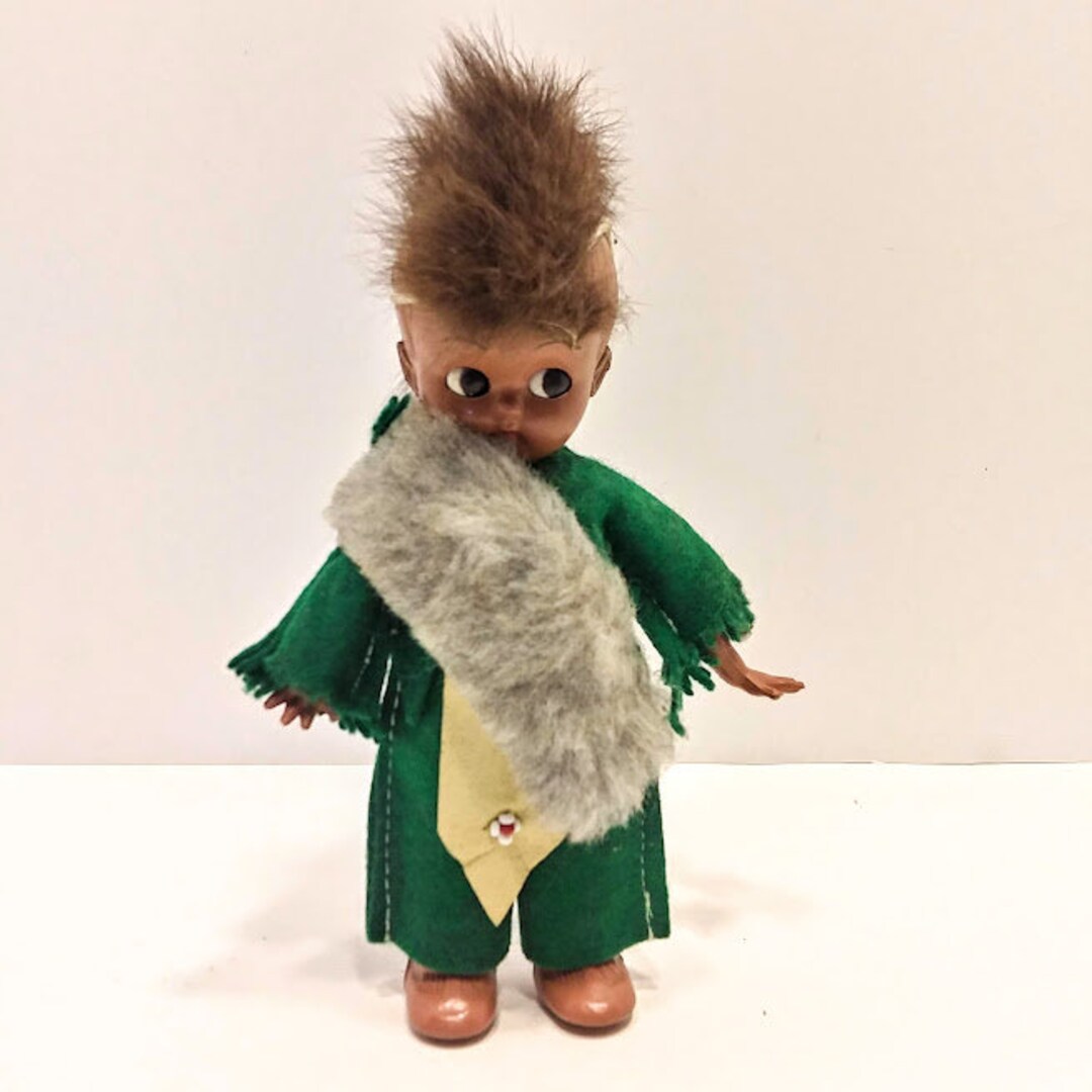 Vintage Carlson Dolls Mohawk Brave Rattle With Sleep Eyes 1960s - Etsy