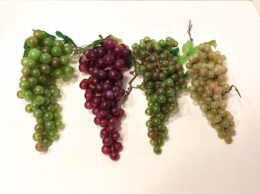 Vintage Rubber/plastic Grapes for Play or Display Mid Century-4 Pcs - Etsy
