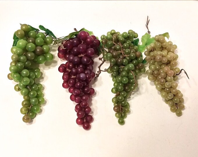 Vintage Rubber/plastic Grapes for Play or Display Mid Century-4 Pcs - Etsy