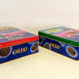 Vintage Oreo Cookie Limited Edition Christmas Tins Set of 2 Versions ...