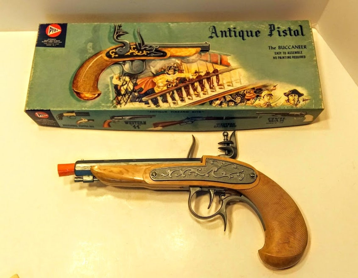 Vintage PYRO Model antique Pistol Buccaneer assembled with Original Box ...