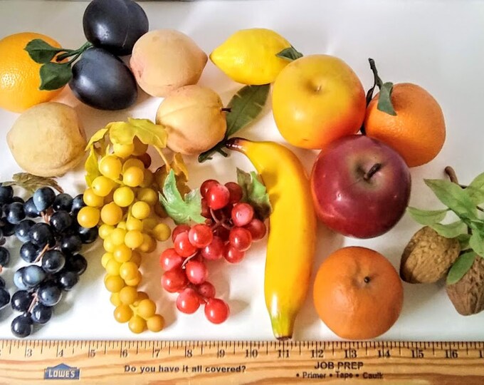 Vintage Plastic Fruit for Play or Display Mid Century-18 Pcs. - Etsy