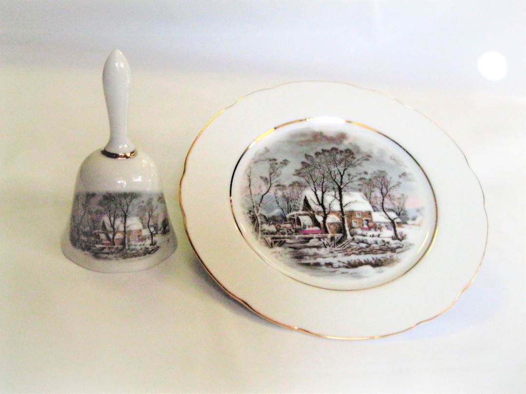Vintage Avon Collectible Plate and Bell 1977-78 Avon Representative ...