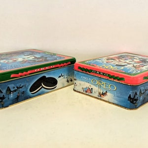 Vintage Oreo Cookie Limited Edition Christmas Tins Set of 2 Versions ...
