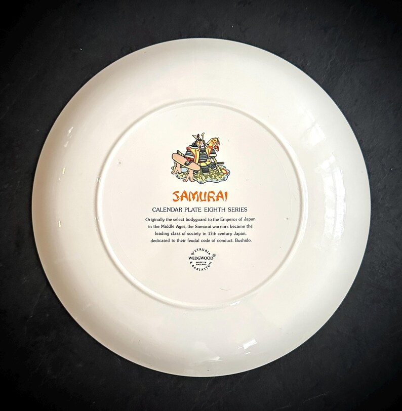 Wedgwood Calendar Plate 1978 – Samurai Series – Eighth Edition - Etsy